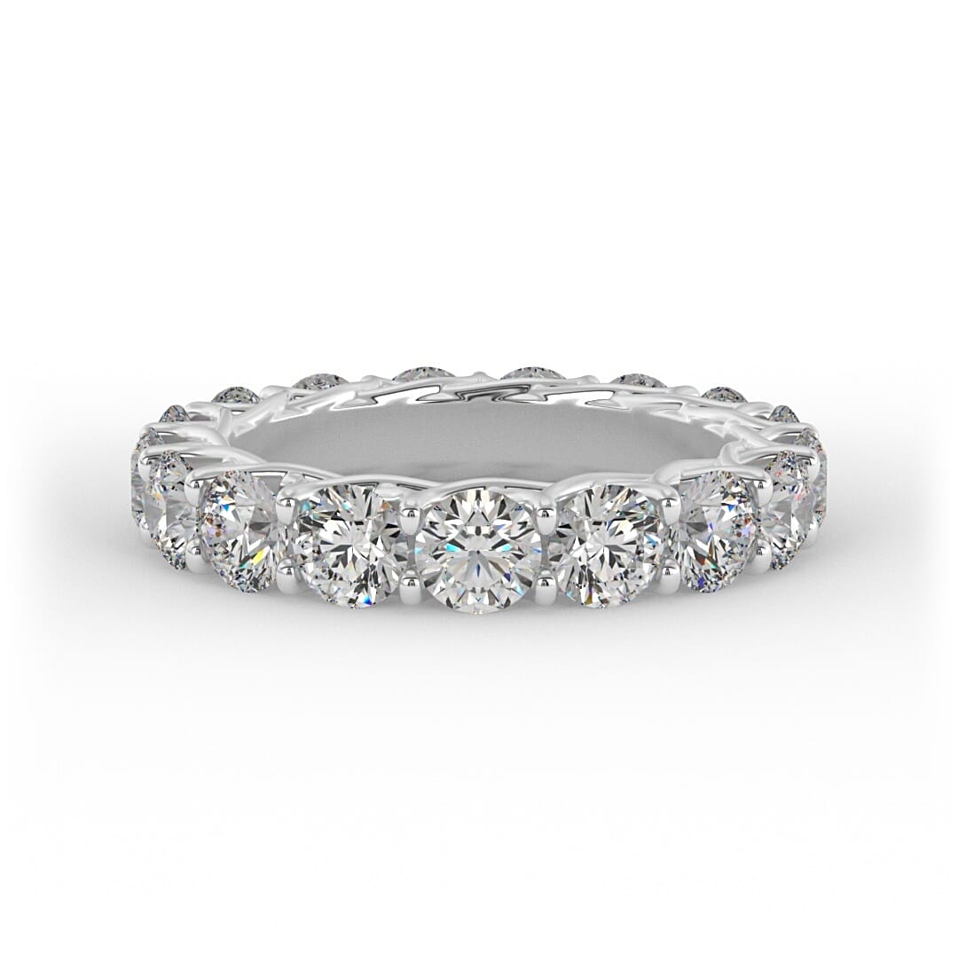 Lab Grown Brilliant Round Diamond Wedding Band – WONDER JEWELERS
